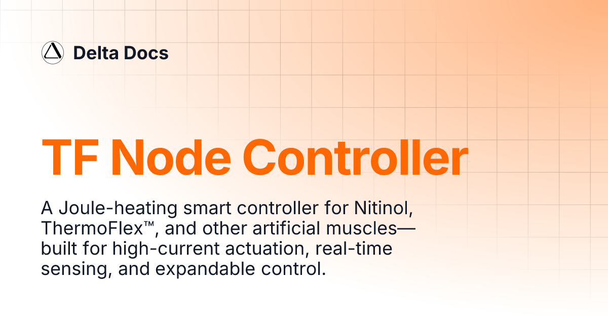 TF Node Controller | Delta Docs