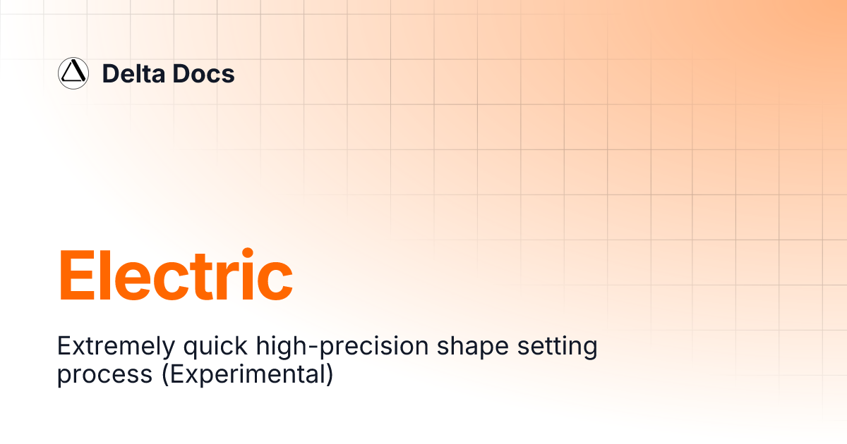 Electric | Delta Docs